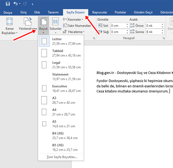 Word’de Sayfa Boyutu Ayarlama Nasıl Yapılır? » Teknobeyin Word’de Sayfa Boyutu Ayarlama Nasıl Yapılır? » Teknobeyin
